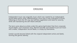 Indie Music Presentation | PPT