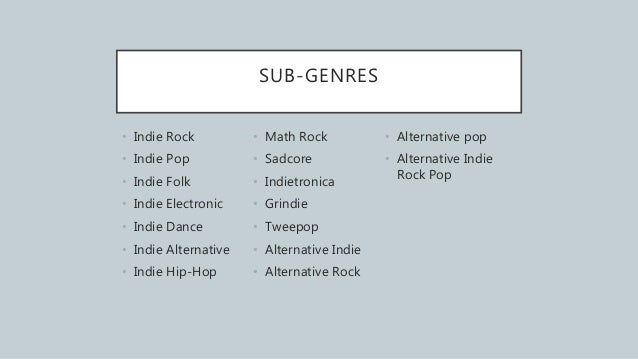 Indie Music Presentation