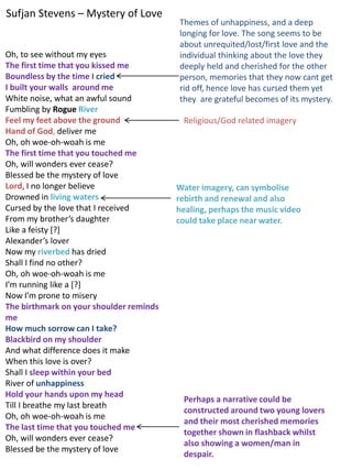 Lyric Analysis | PPTX