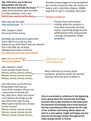 Lyric Analysis | PPTX