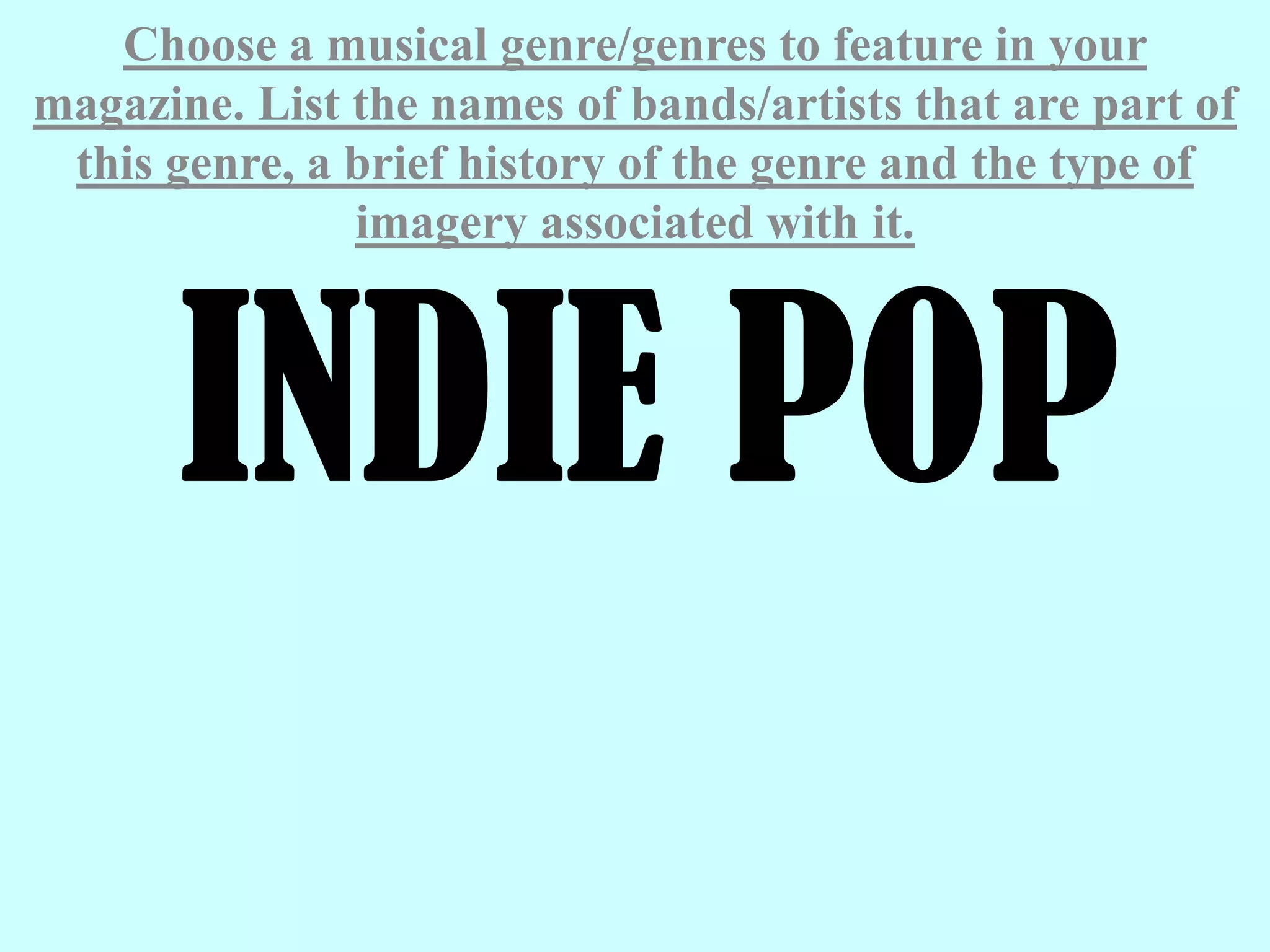 Indie pop research | PPT
