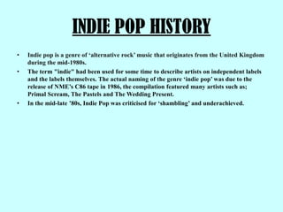 Indie pop research | PPT