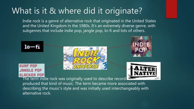 Indie rock genre research | PPT
