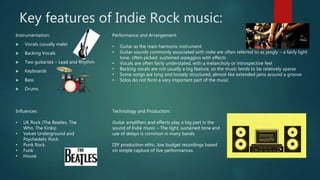 Indie rock genre research | PPT