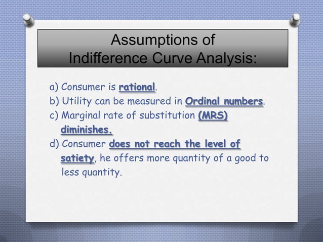 Indifference curve Analysis | PPTX