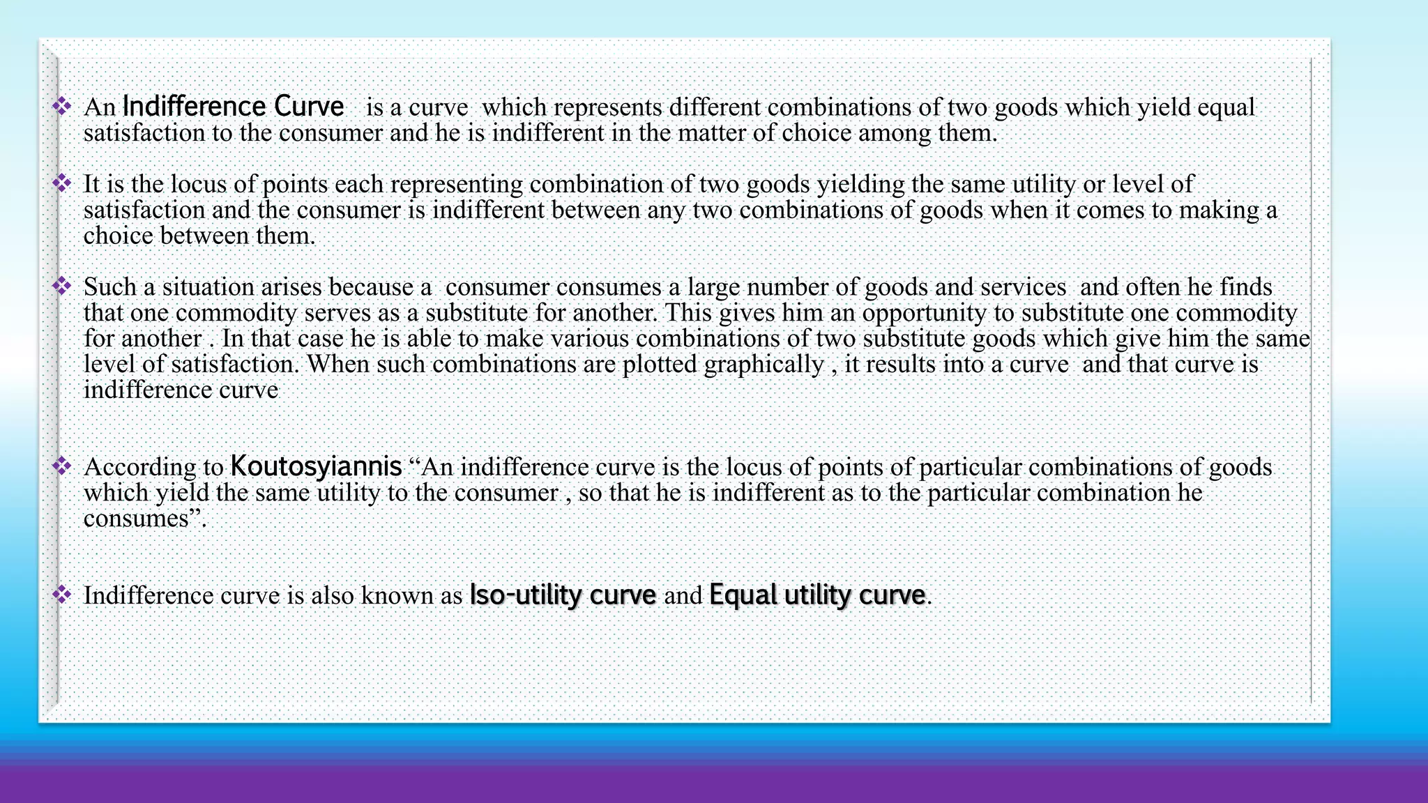 Indifference curve | PPTX