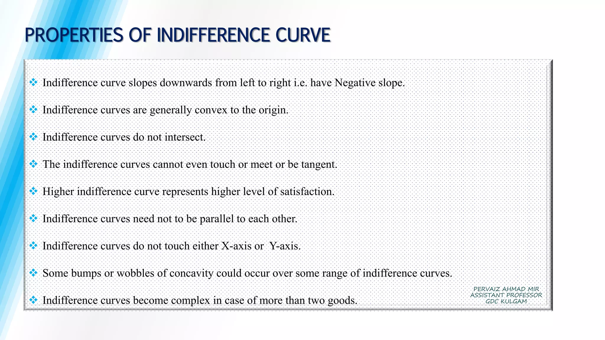 Indifference curve | PPTX