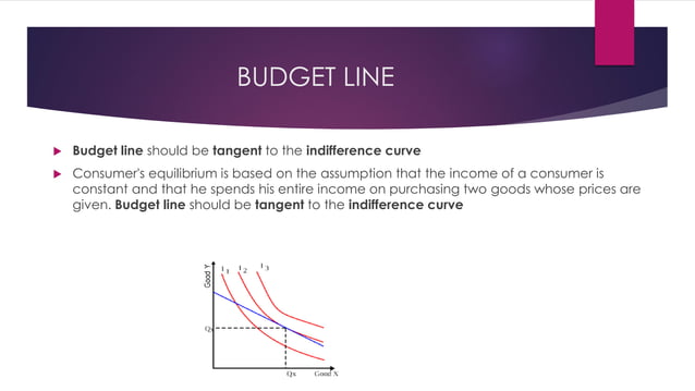 Indifference curve and budget line | PDF