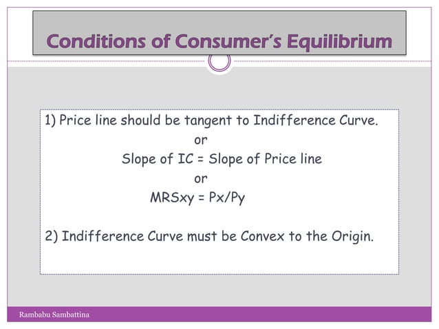Indifference curve analysis | PDF