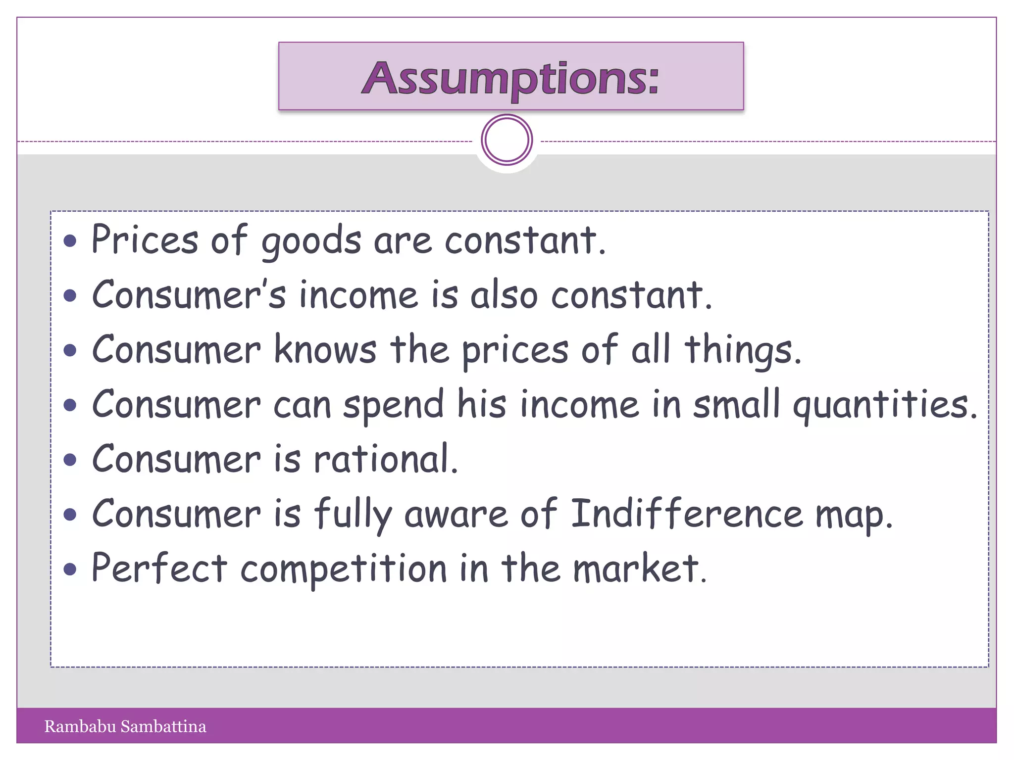 Indifference curve analysis | PDF