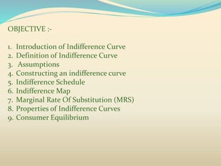 Indifference curve analysis | PPTX | Business and Finance