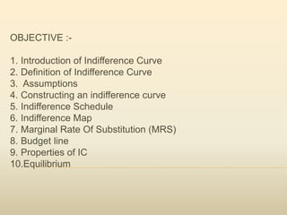 indifference curve analysis: ordinal approach theory.pptx