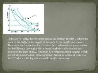 INDIFFERENCE CURVE ANALYSIS-PPT FOR CLASS 11 | PDF