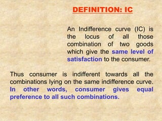 Indifrrence curve analysis | PPT