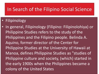 Indigenizing the Social Sciences | PPTX