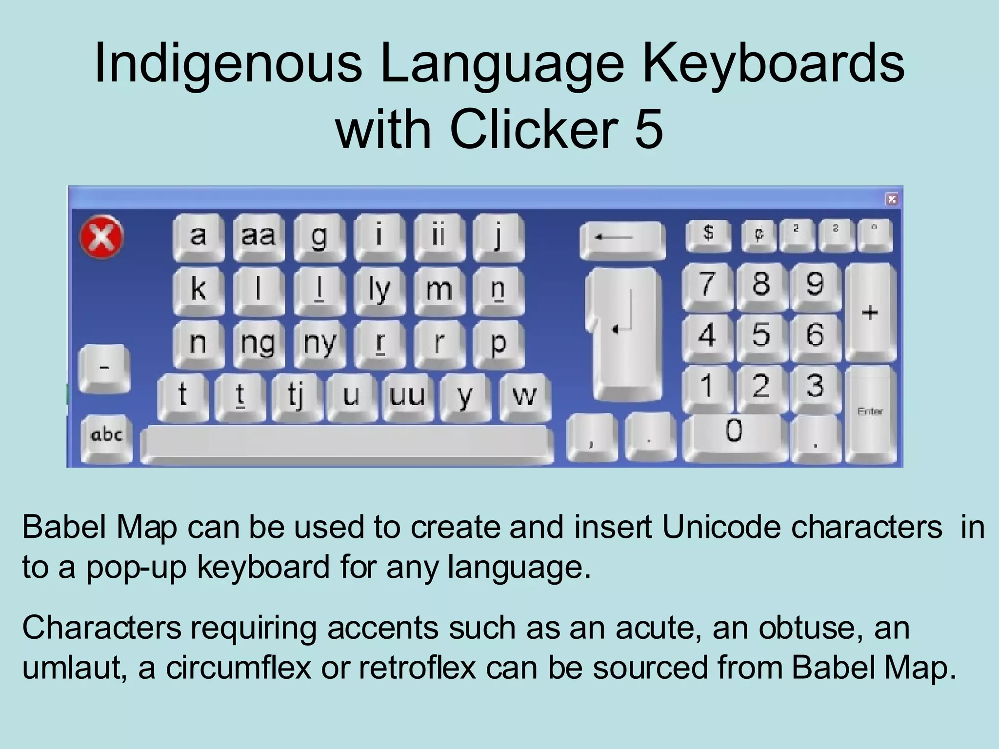 Indigenous Language Keyboards | PPT