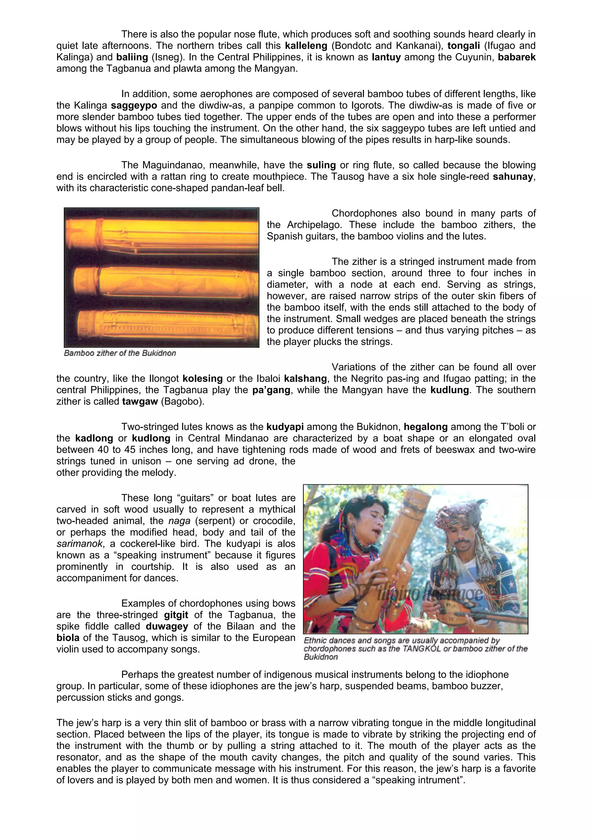 Indigenous music | PDF