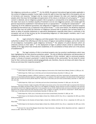 Indigenous and tribal peoples rights over their ancestral lands and ...