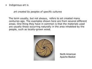 Indigenous art from around the world | PPT