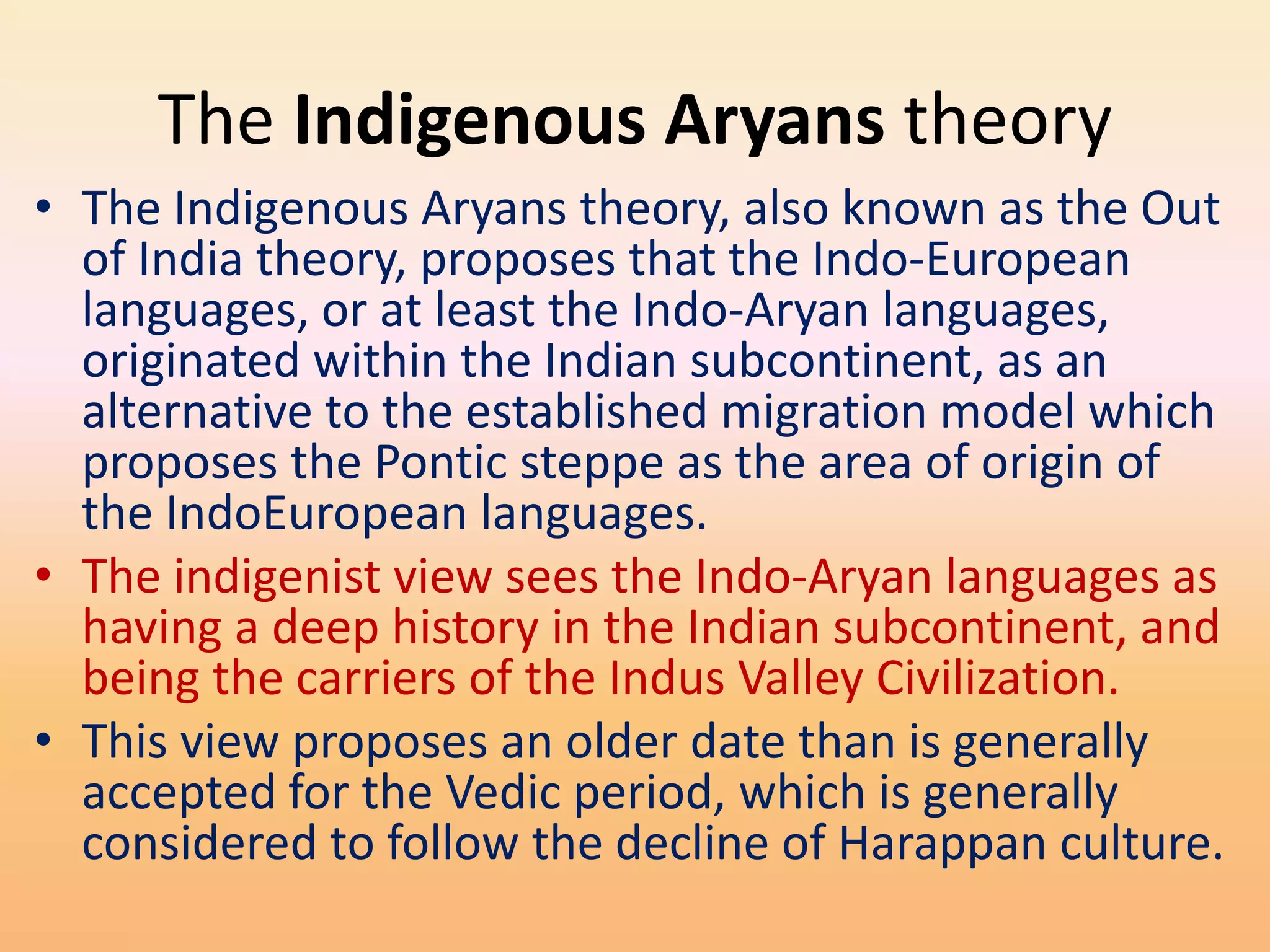 Indigenous aryans | PPTX
