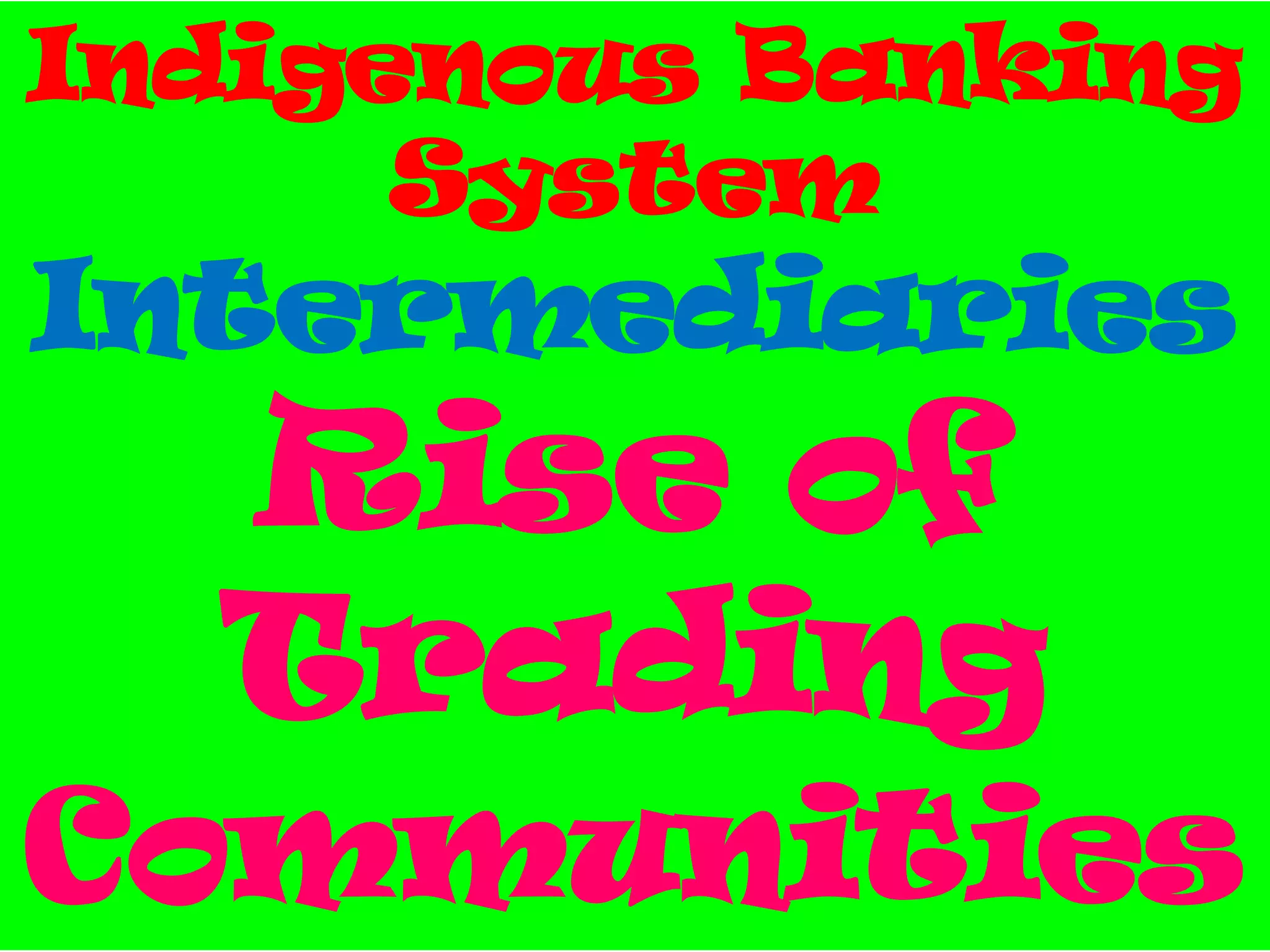 Indigenous banking system PGP VIVA VVIT | PPT