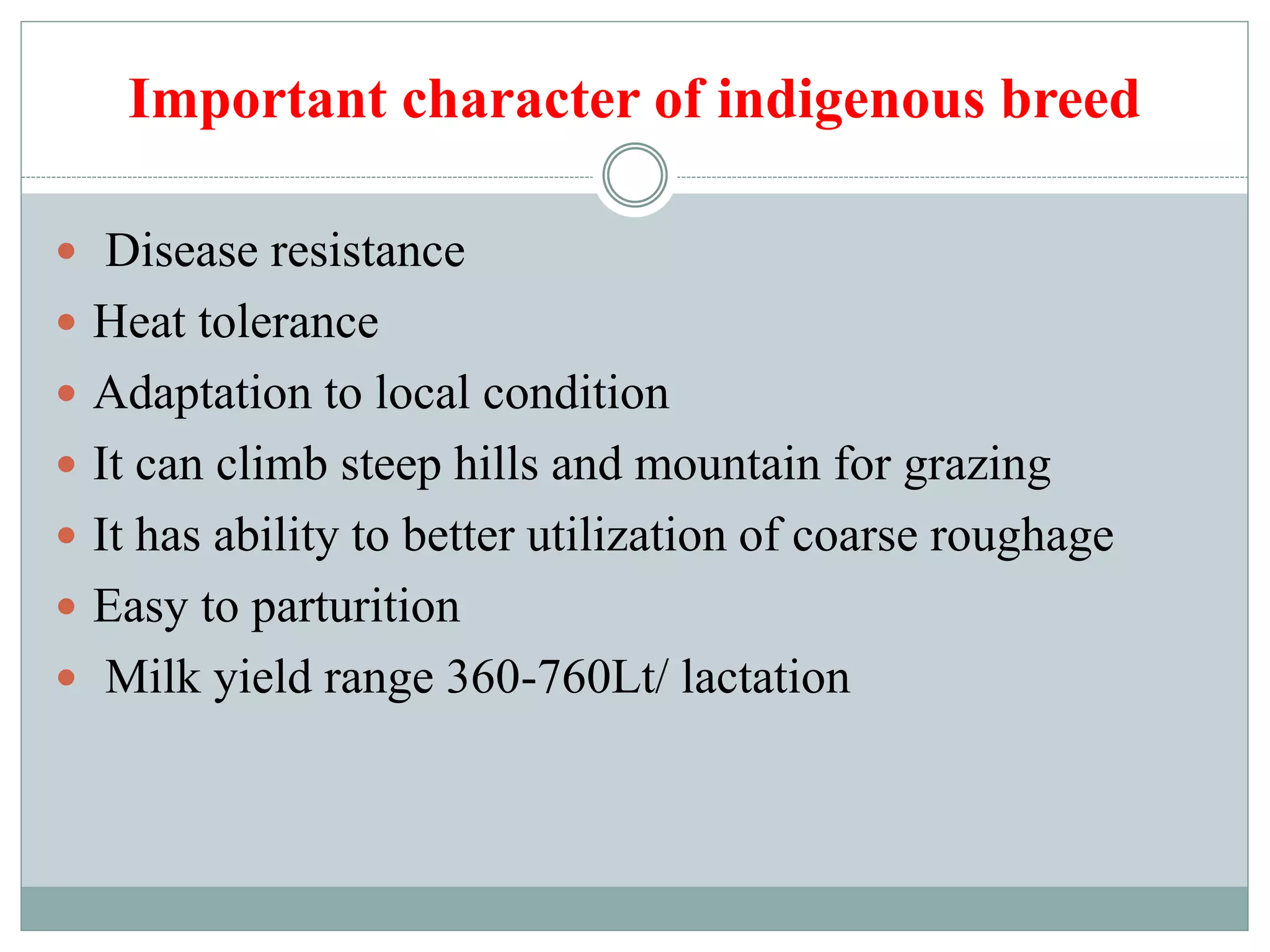 Indigenous breed of cattle in nepal | PPTX