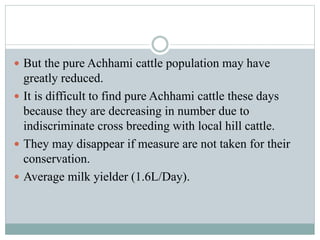 Indigenous breed of cattle in nepal | PPTX