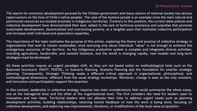 Indigenous collective strategy development ribn | PDF | Political ...