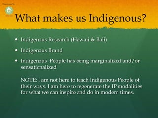 Indigenous Consciousness | PPTX
