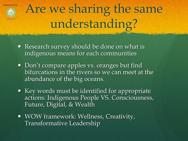 Indigenous Consciousness | PPTX | Science