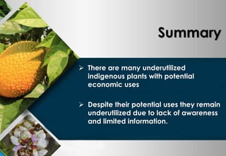 Selected Indigenous Plants from Southern Tagalog Region of the ...