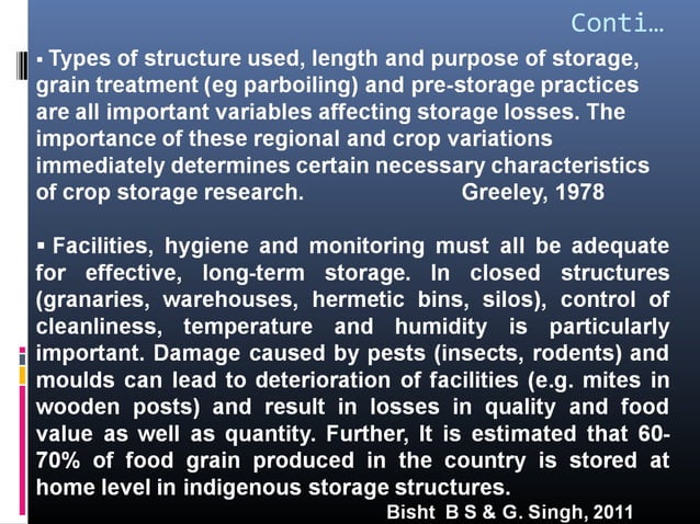 Indigenous grain storage. ppt | PPT | Agriculture | Industries