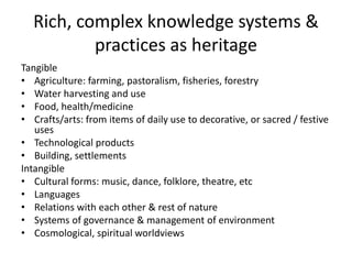 Indigenous knowledge systems: Relevance for Just, Sustainable ...