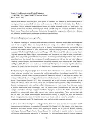 Indigenous knowledge language systems as source of educational psychology principles for ...