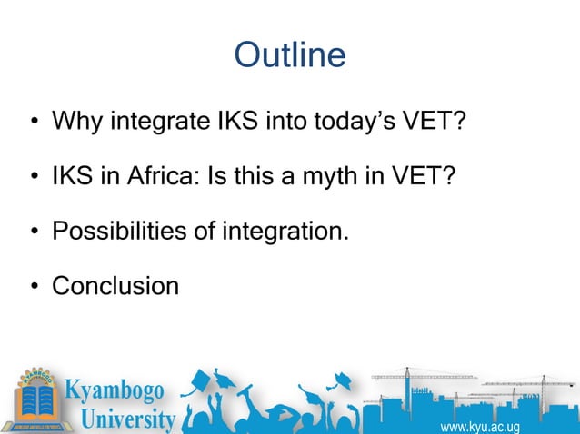 Indigenous Knowledge Systems (IKS) and formal Vocational Education and ...