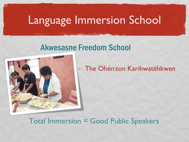 Indigenous language Immersion in Canada | PPT