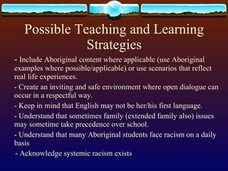 Indigenous pedagogy and learning oct2011 | PPT