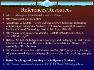 Indigenous pedagogy and learning oct2011 | PPT