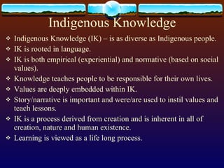 Aboriginal Perspectives on Teaching and Learning | PPT | Education