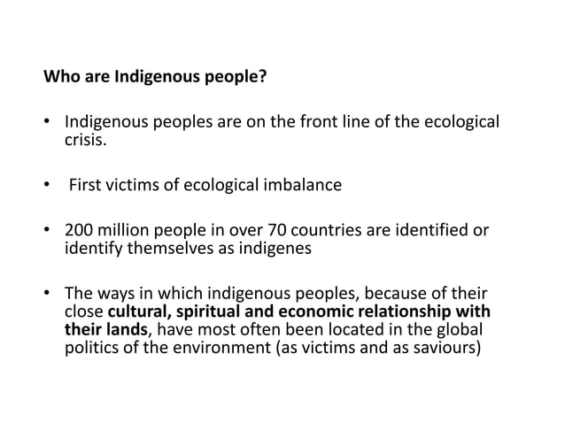 Indigenous people and Environmental Policy .pptx
