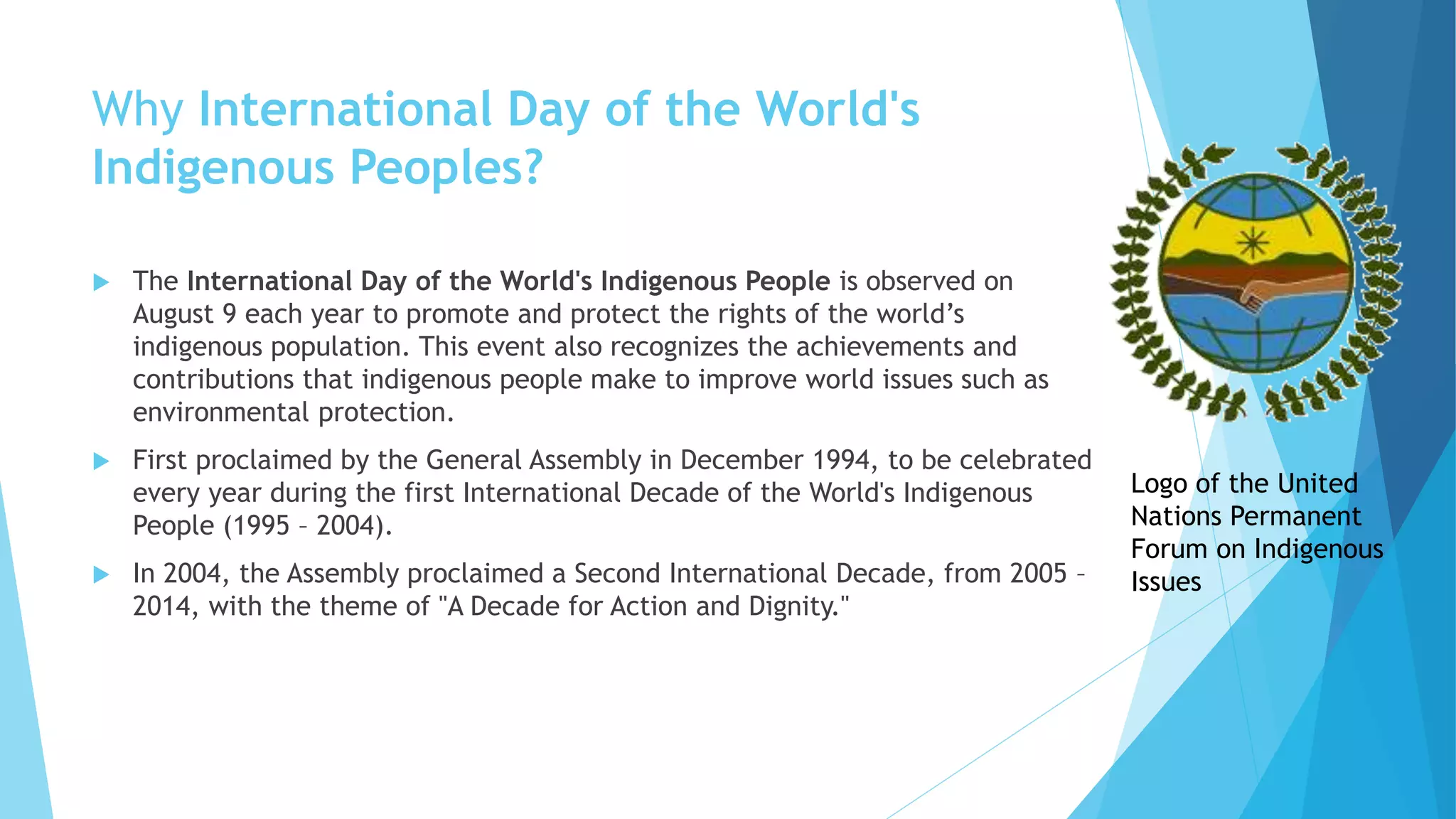 Indigenous people around the world | PPTX