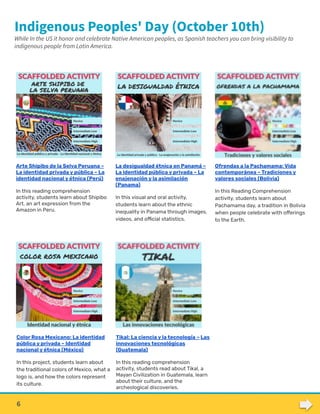 Indigenous People Spanish Class Activities: Class Guide for Spanish ...