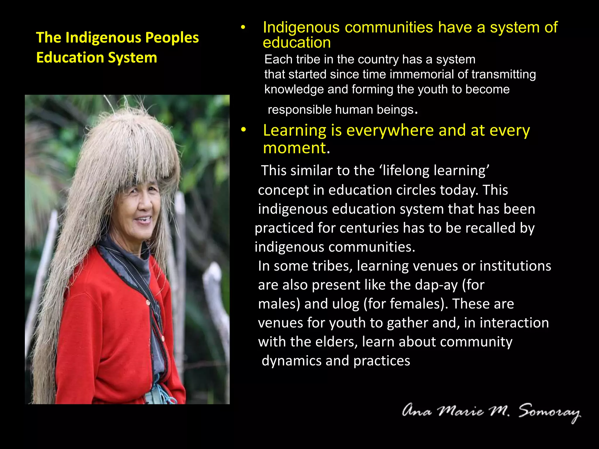 Indigenous people education | PPTX