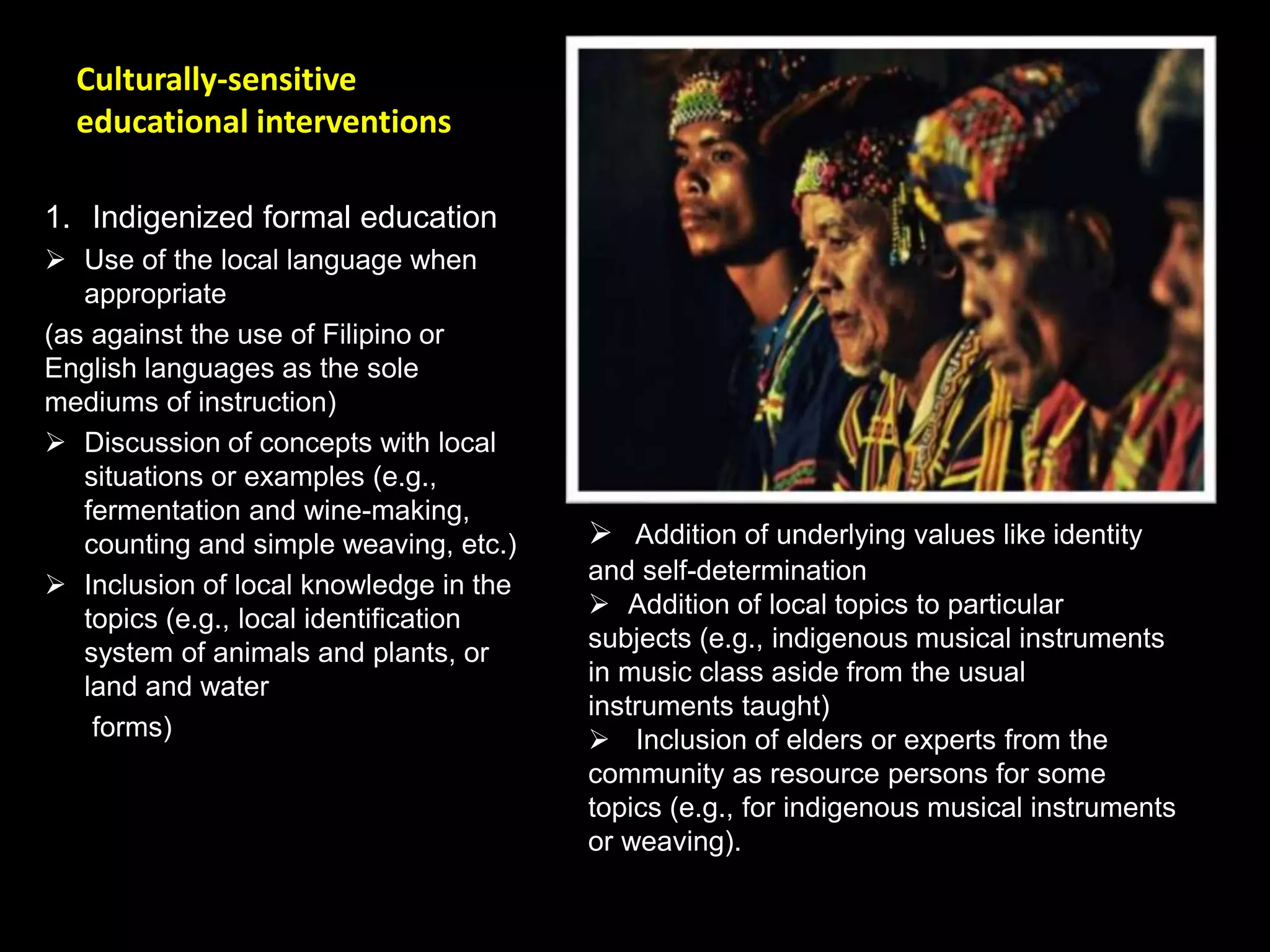 Indigenous people education | PPTX