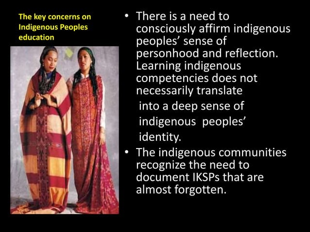 Indigenous people education | PPTX | Professional School | Postgraduate ...