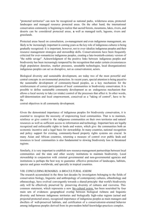 Indigenous peoples and biodiversity | PDF