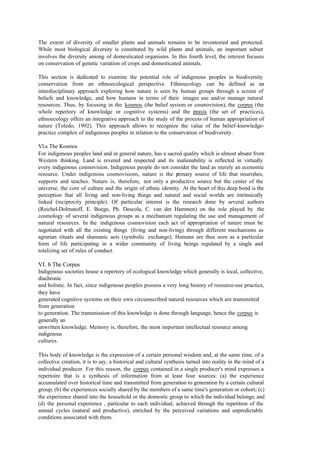 Indigenous peoples and biodiversity | PDF