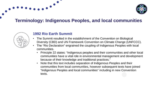 Indigenous Peoples, and local communities: Why the distinction is ...