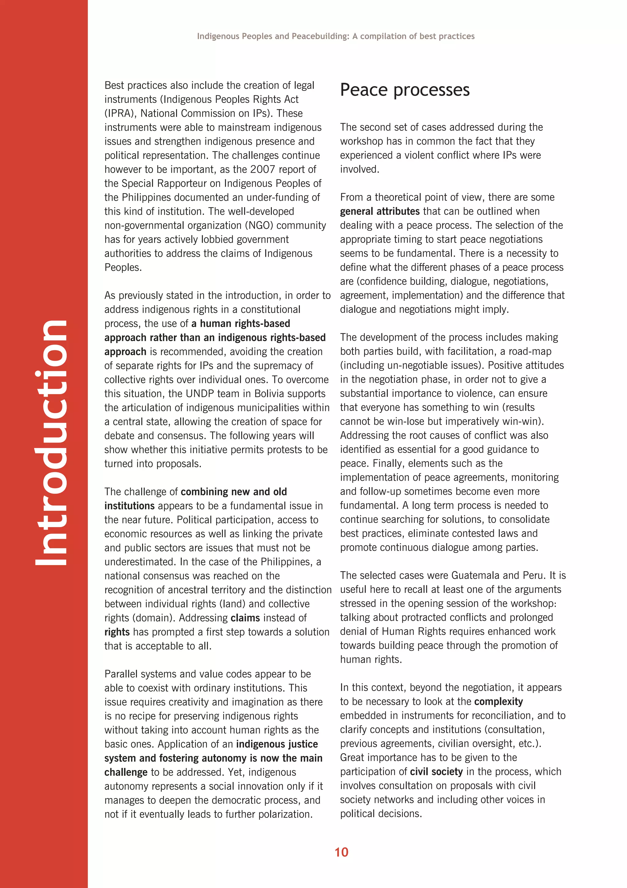 Indigenous peoples and peacebuilding | PDF