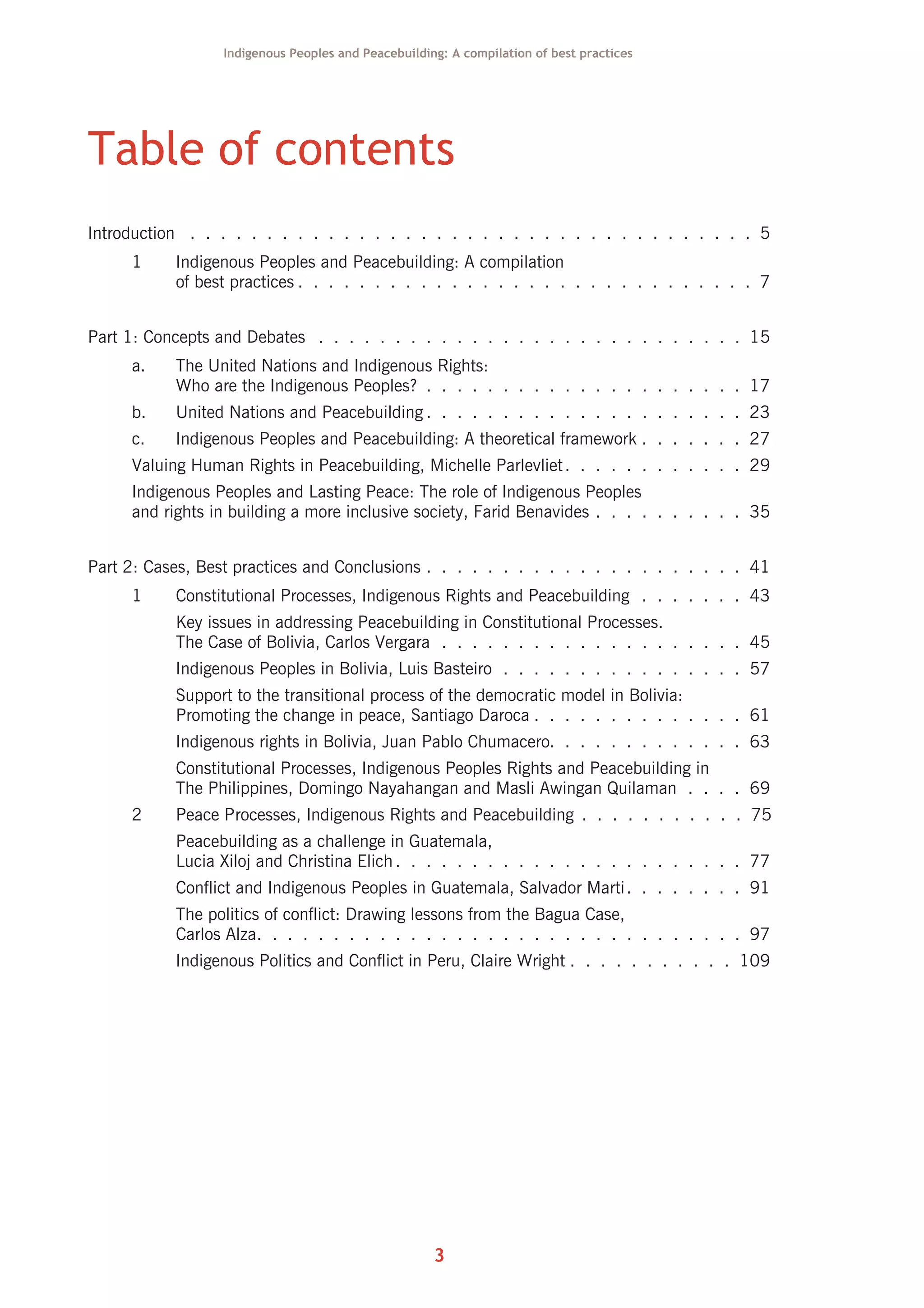 Indigenous peoples and peacebuilding | PDF